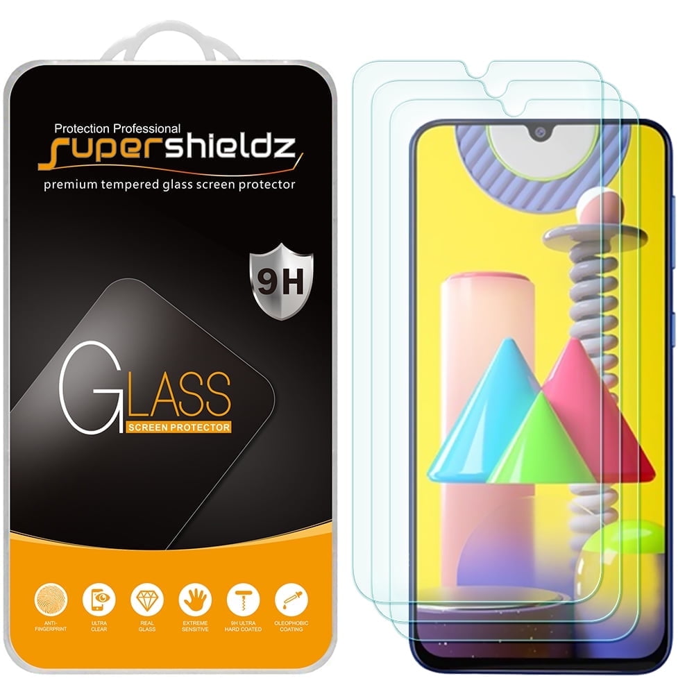 [3-Pack] Supershieldz for Samsung Galaxy M31 Tempered Glass Screen ...