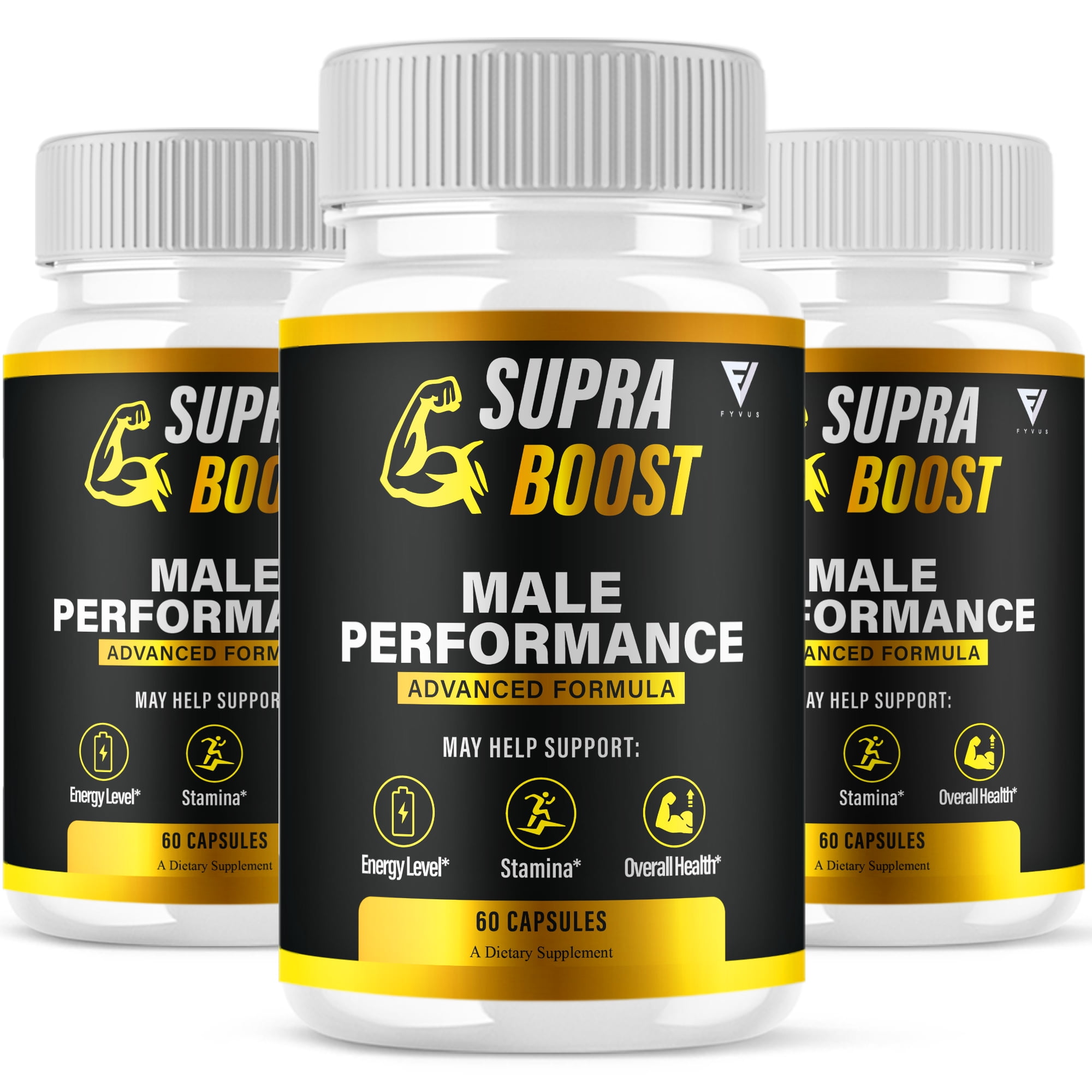 (3 Pack) Supra Boost Energy Formula, SupraBoost Daily Support (180 ...