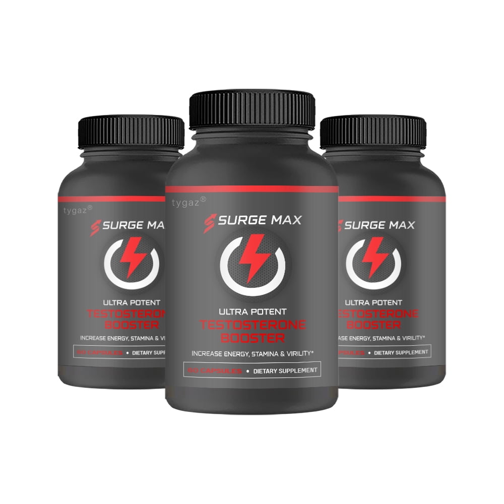 (3 Pack) Surge Max - Surge Max Booster for Men - Walmart.com