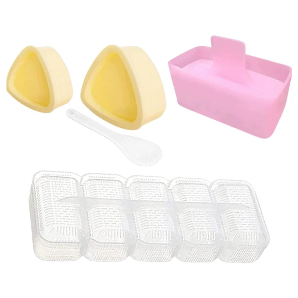 3 Pack Sushi Maker Mold kit, Yelloe Large/Small Triangle Rice Musubi ...