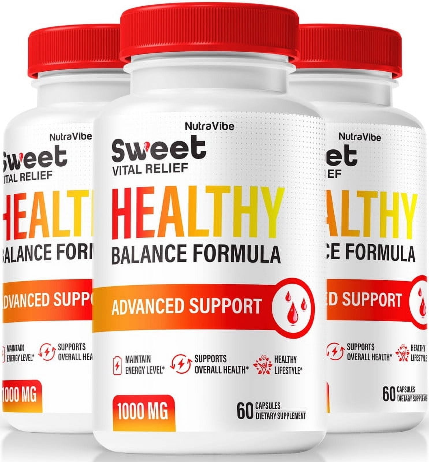 (3 Pack) Sweet Vital Relief Glyco Optimizer Capsules, Original ...