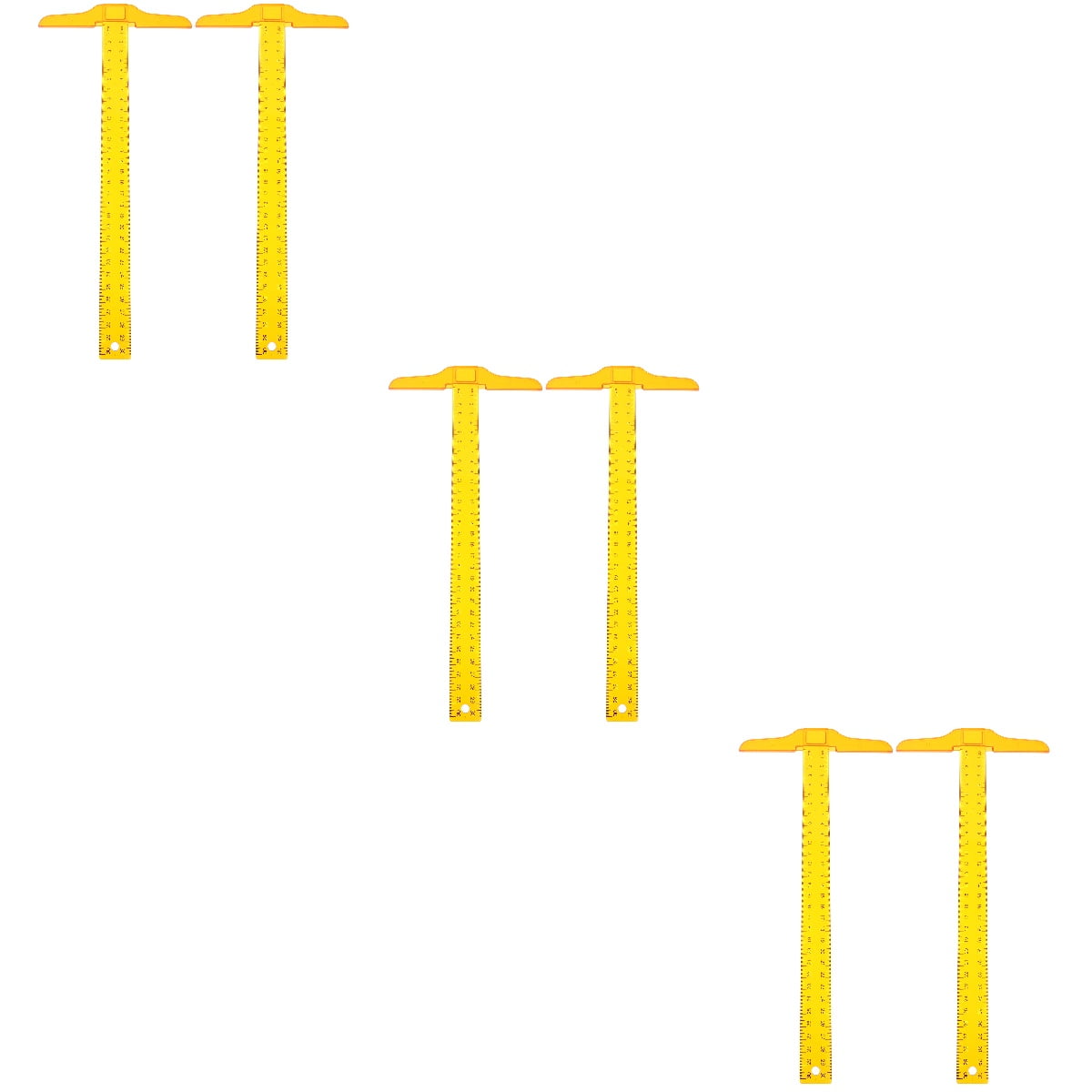 3 Pack T-square Tape Measure Rulers Precision Angle Student - Walmart.com