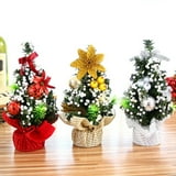 3 Pack Tabletop Mini Christmas Tree, 7.87" Artificial Christmas Tree ...