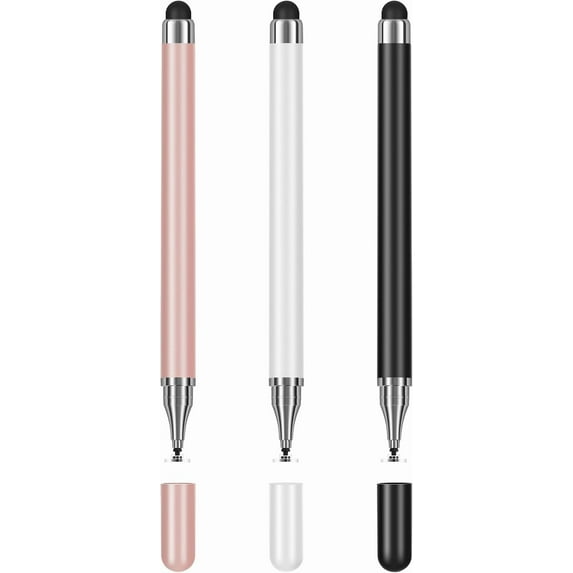 3-Pack Tablets Stylus Pen for Touchscreen with Precision Disc Tip, 2-in ...