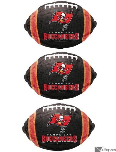 3 Pack Tampa Bay Buccaneers 21" Football Football Foil Jr Shape Balloon ...
