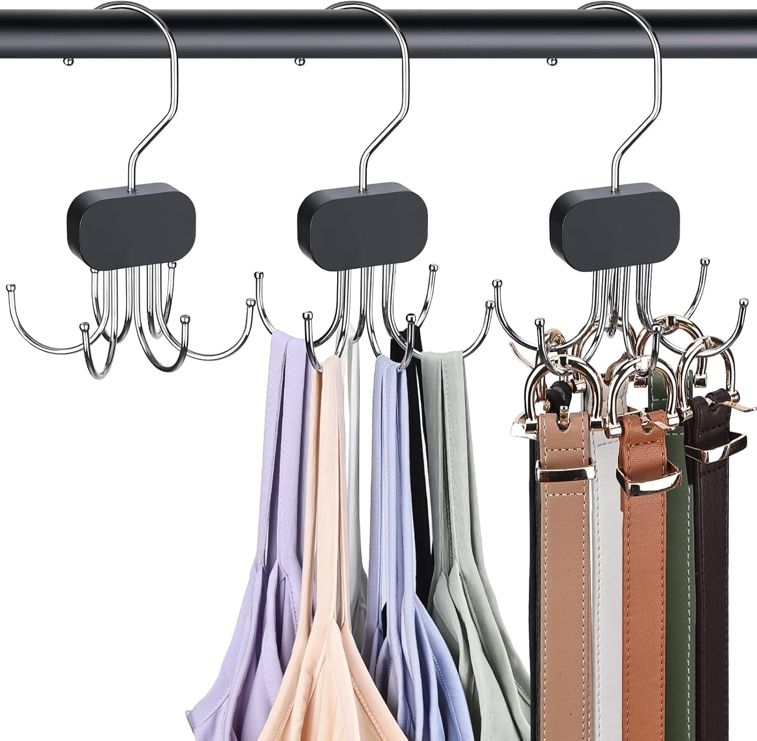 3 Pack Tank Top Hangers, 2025 Upgraded Bra Hanger for Closet Organizer ...