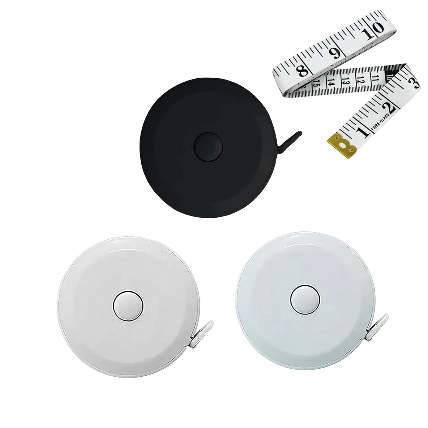 3 Pack Tape Measures Retractable Measuring for Body, 60-Inch 1.5 Meter ...