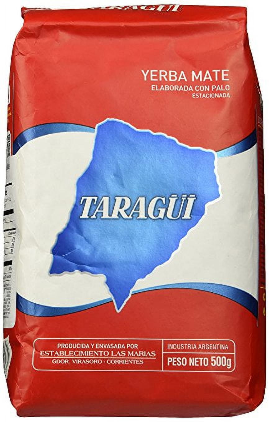Taragui Yerba Mate Regular Blend, 3-Pack, Loose Leaf with Stems, 1.17lb ...