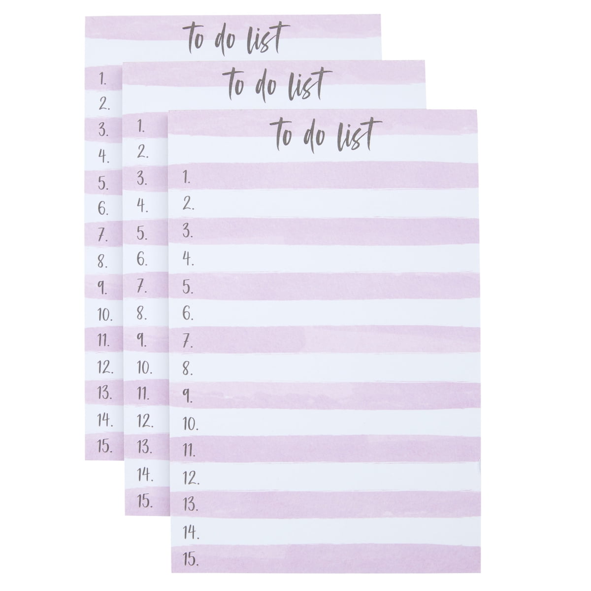 3 Pack Tasks List Notepad Purple Sticky Notes 4x6 in, Adhesive Planner ...