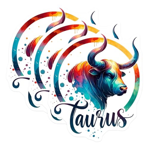 (3 Pack) Taurus Zodiac Decals - Astrology Sign - Laptop Decal- 3 Inches ...