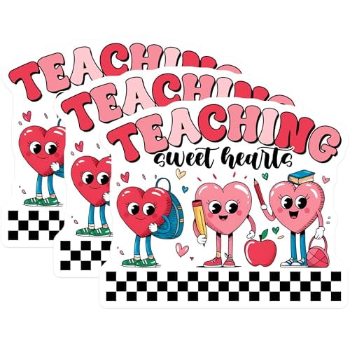 (3 Pack) Teaching Sweet Hearts Decals - Teacher Appreciation - Back to ...
