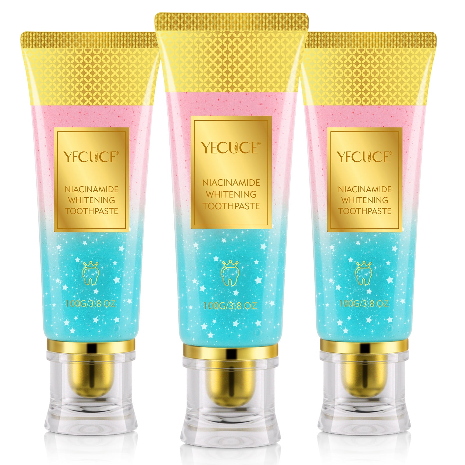 3-Pack Teeth Whitening Toothpaste with Niacinamide, Fresh Breath ...