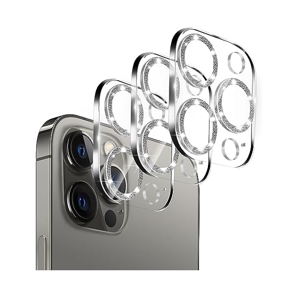 3 Pack Tempered Glass Camera Lens Protector for iPhone 12 Pro 6.1 ...