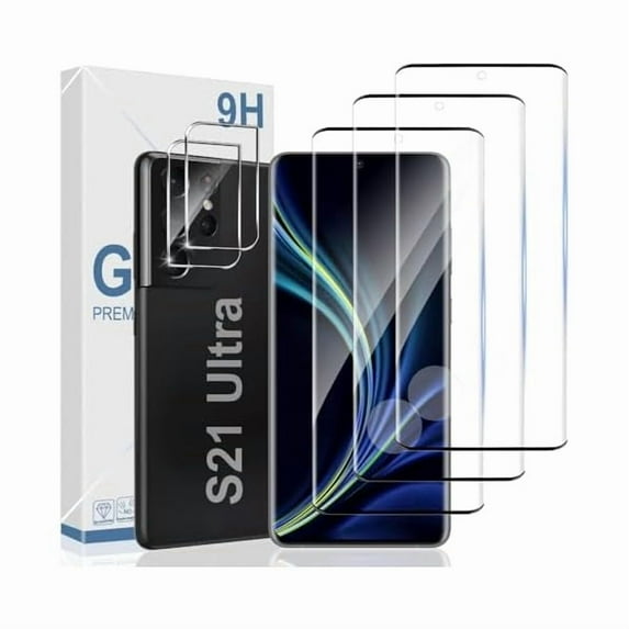 3 Pack Tempered Glass Screen Protector for Samsung Galaxy S25 Edge with ...