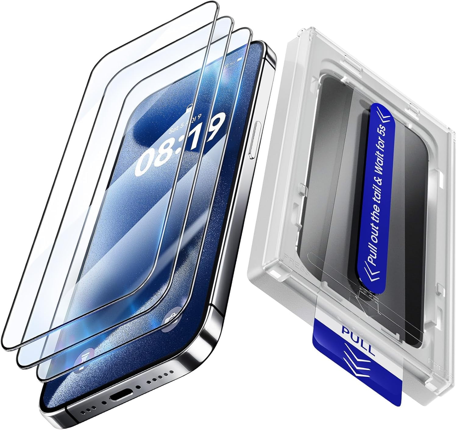 3 Pack Tempered Glass Screen Protector for iPhone 16 Pro [6.3 Inch ...