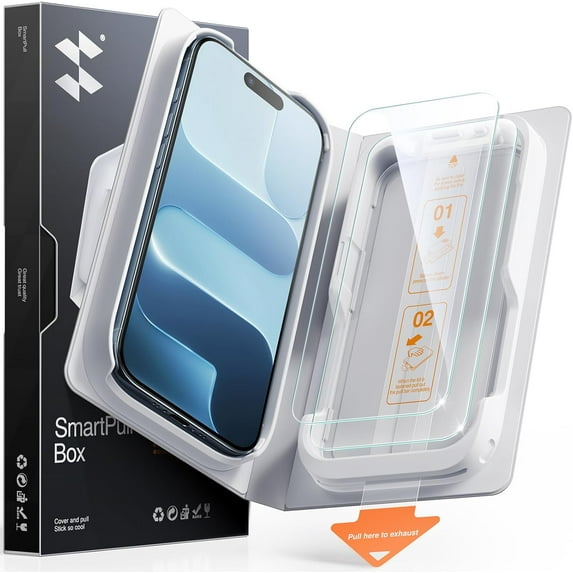 3 Pack Tempered Glass for iPhone Air Screen Protector, Military-Grade ...