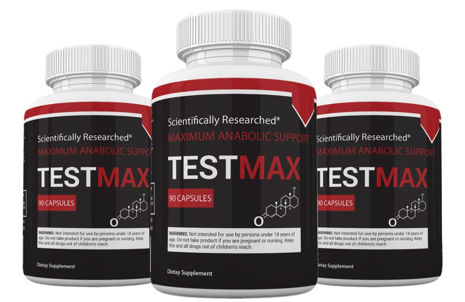 (3 Pack) Test Max Supplement, Test Max Pills Premium Formula, TestMax ...