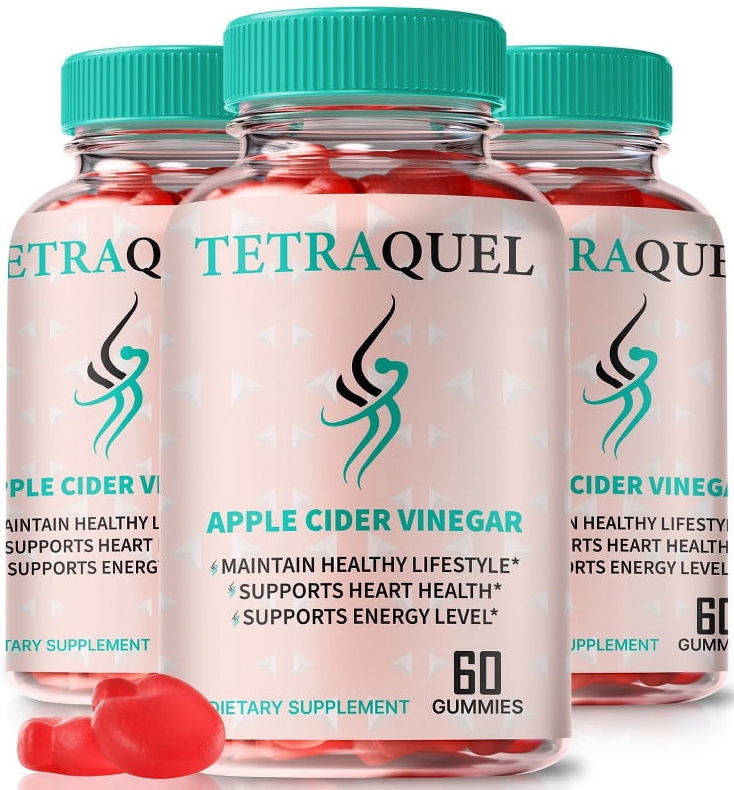 (3 Pack) Tetraquel Keto ACV Gummies, Official Tetra Quel Keto Plus ACV ...