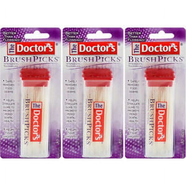 3 Pack The Doctors Brushpicks Interdental Toothpicks 120 Count Ea 360 ...
