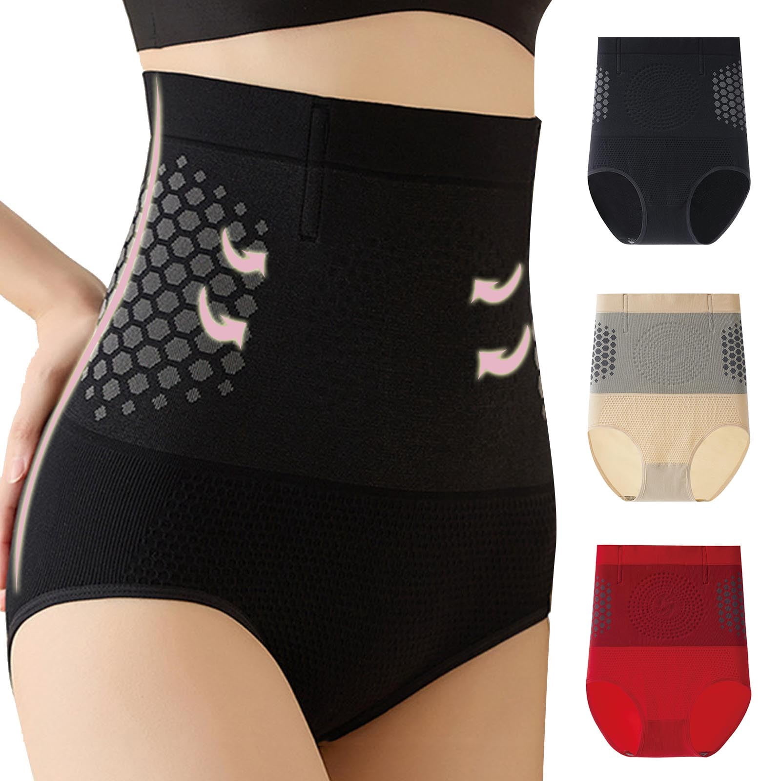3 Pack Thermogenic Fat Burning Shorts for Women, High Waist Tummy ...