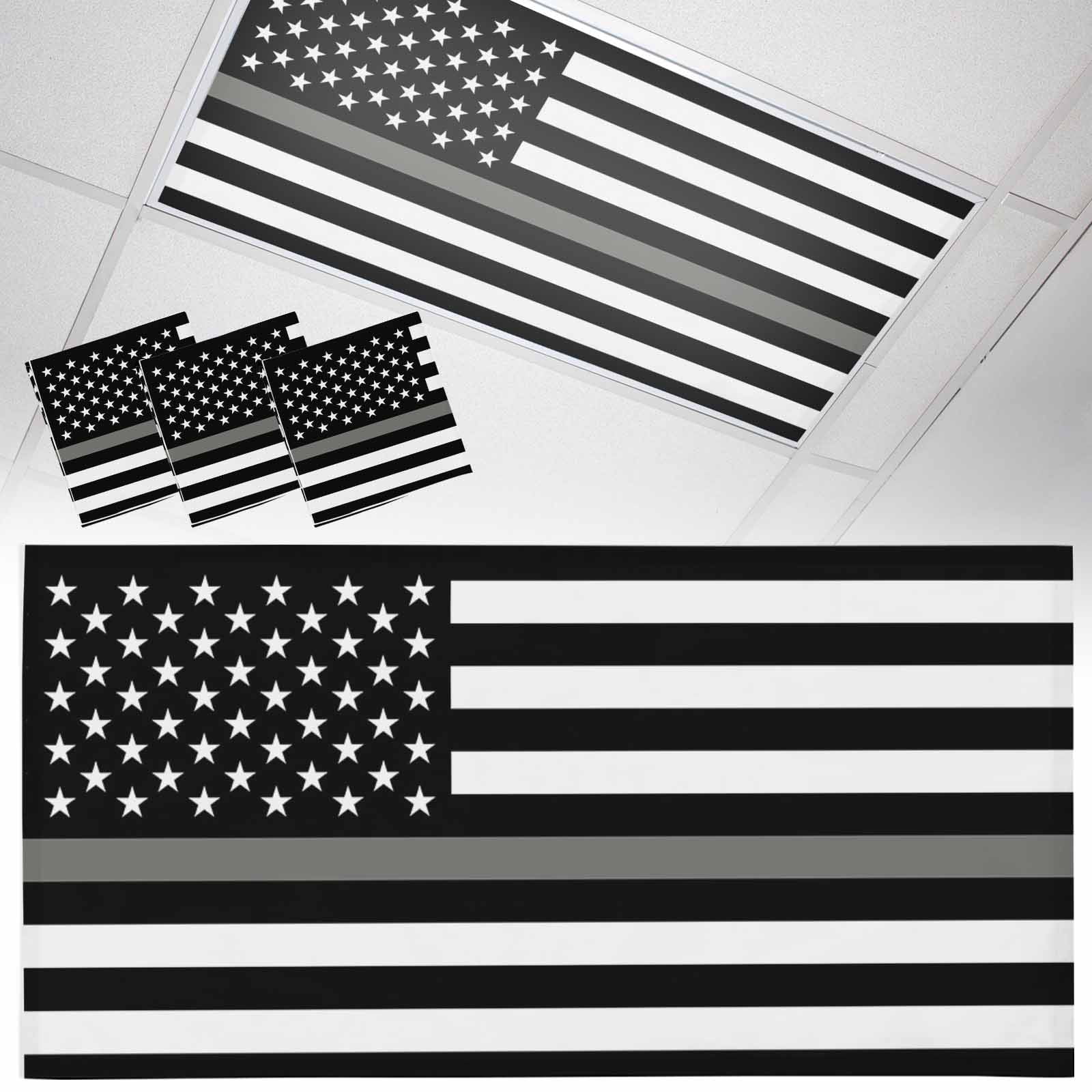 3 Pack Thin Gray Fluorescent Light Covers for Ceiling Lights Line Law ...