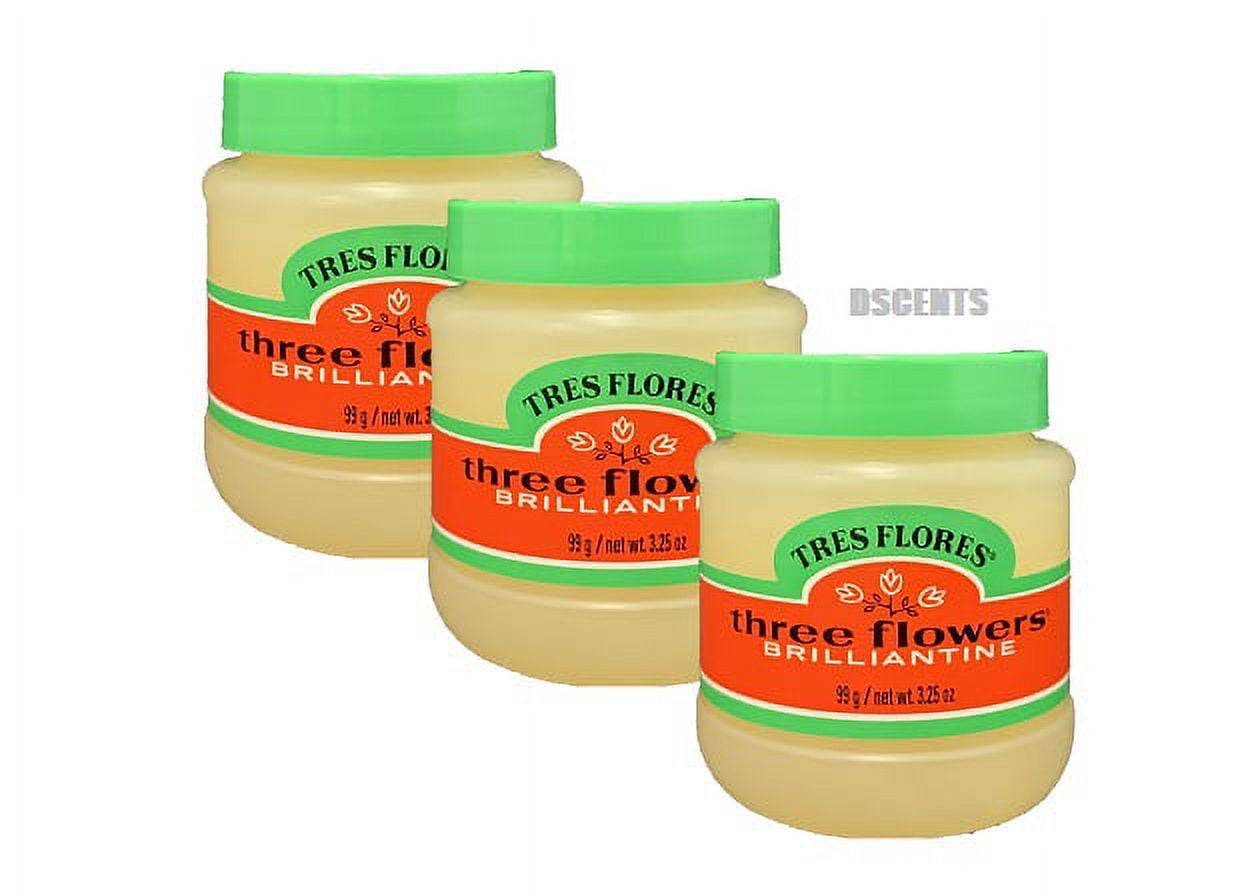 3 Pack Three Flowers Solid Brilliantine Pomade Damaged Hair And Split ...