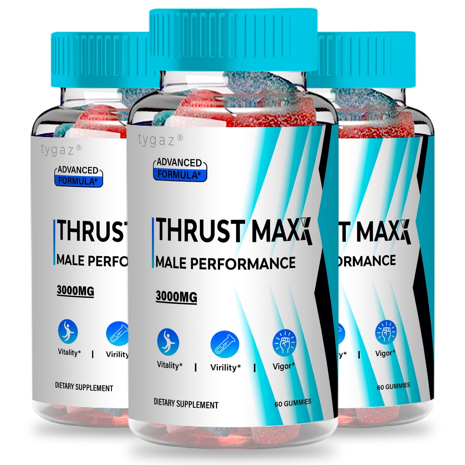 (3 Pack) ThrustMaxx - Thrust Maxx Gummy For Men - Walmart.com