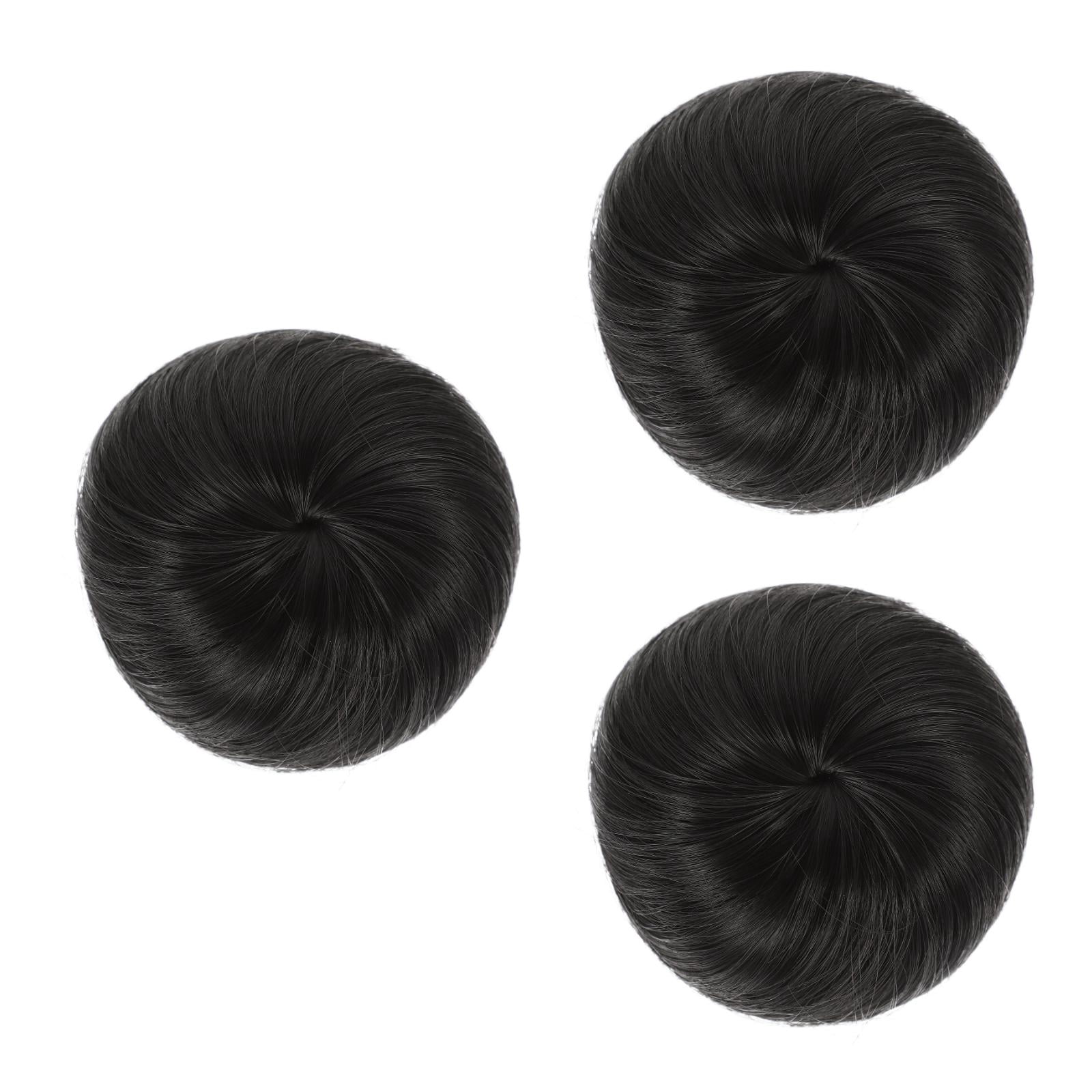 3 Pack Ties Hair Chignon Wig Stylish Bun Extension - Walmart.com