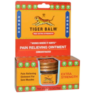 Tiger Balm Red EXTRA STRENGTH Pain Relieving Ointment - Muscle Relief ...