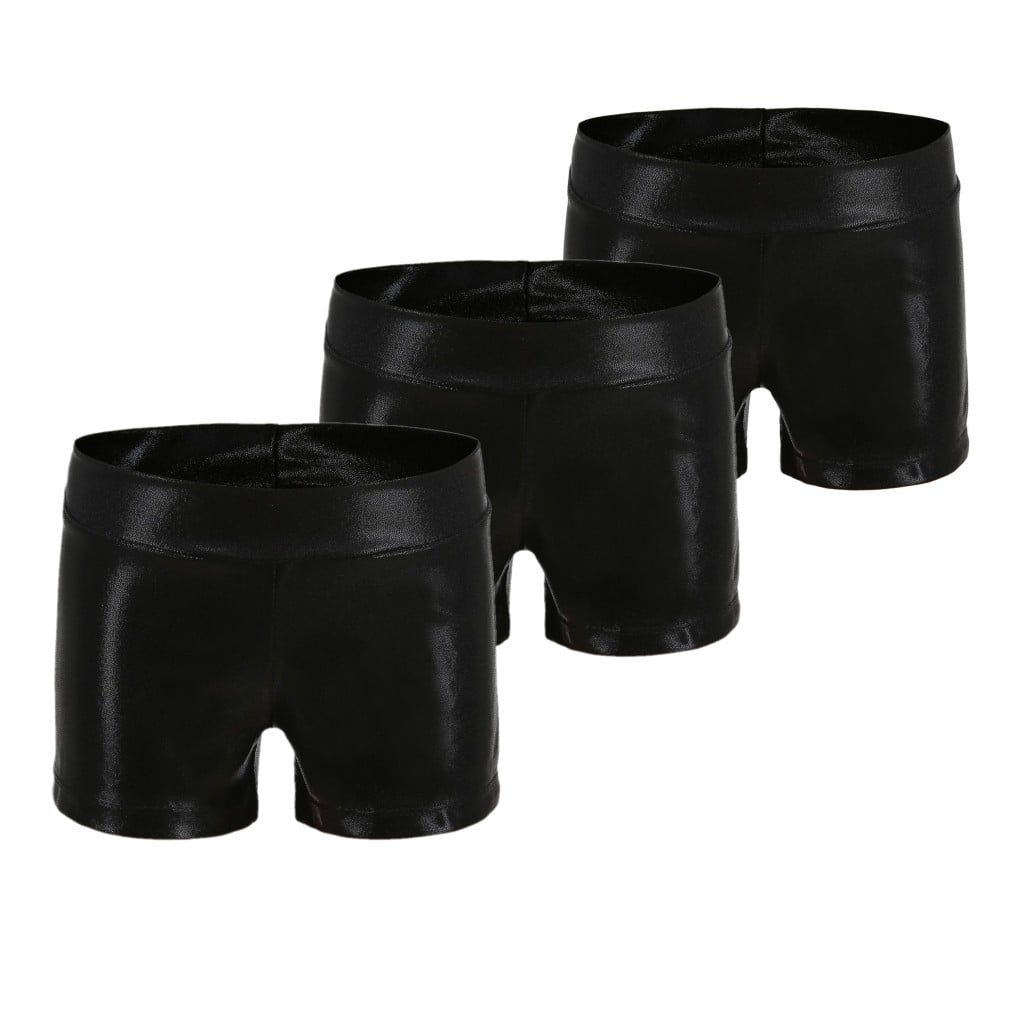 3 Pack Toddler Little Girls Glitter Athletic Gymnastics Shorts, Uccdo ...