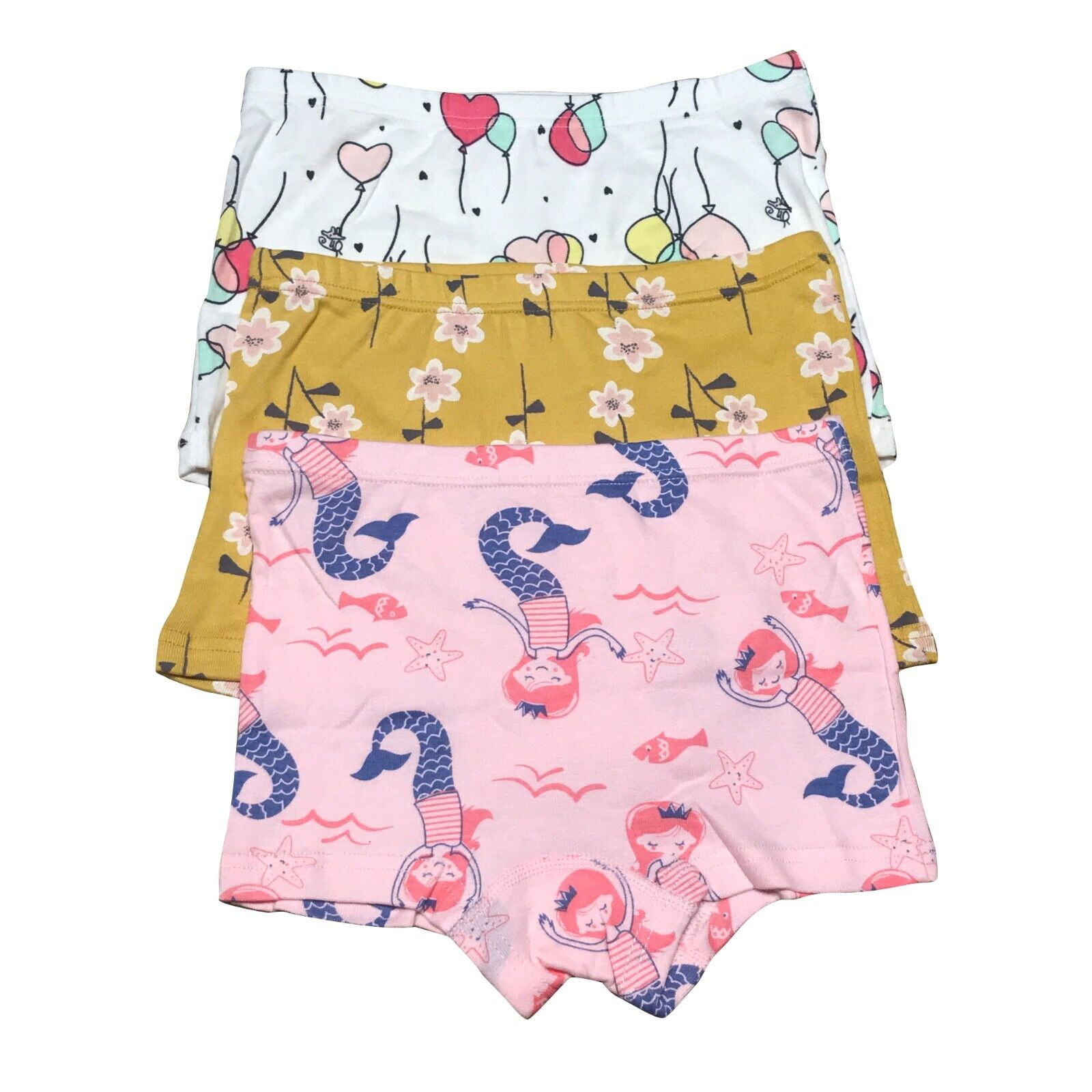 B and Q 3 Pack Toddler Little Girls Cotton Boxer Briefs Underpants Size ...