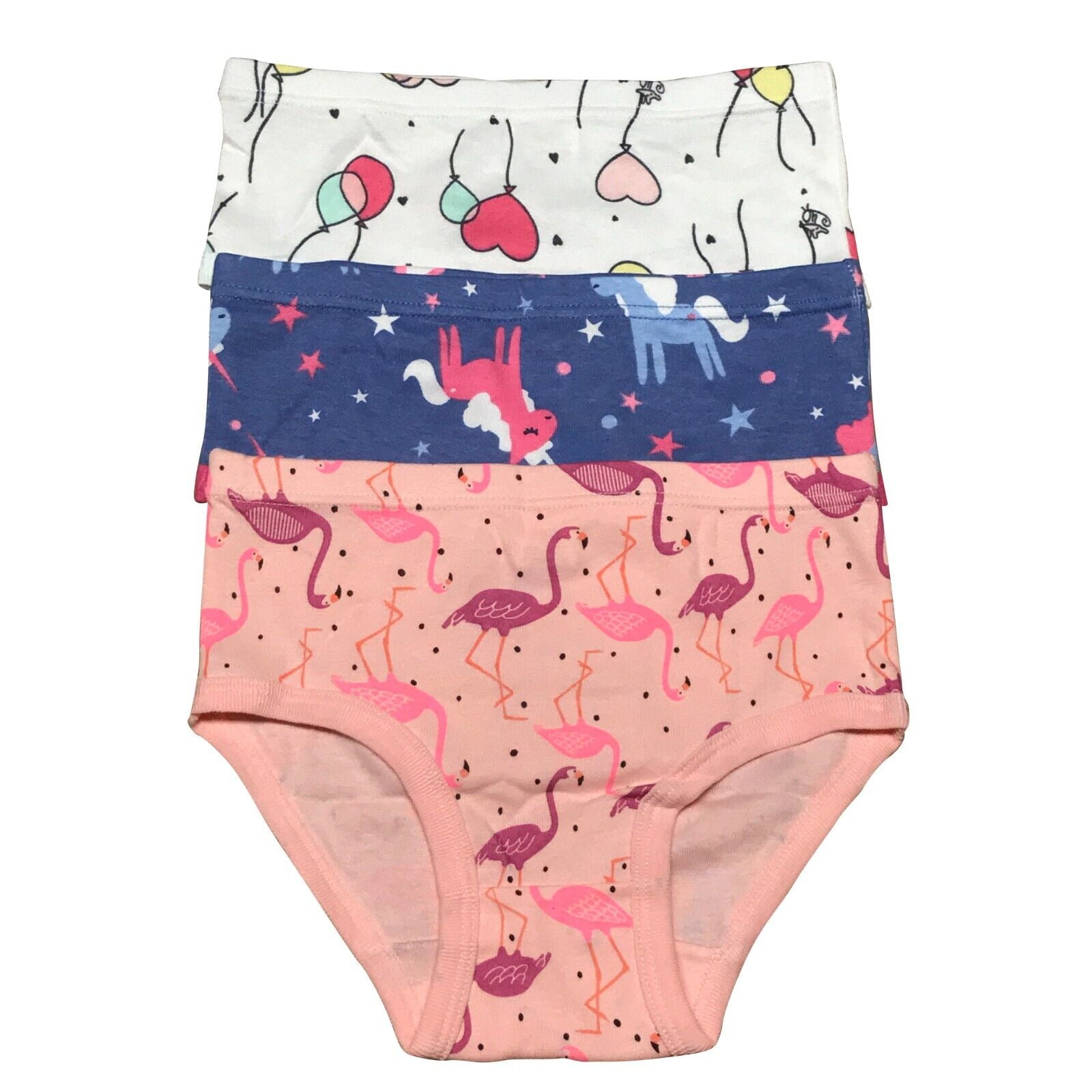 3 Pack Toddler Little Girls Kids Cotton Briefs Underwear, Hipster ...