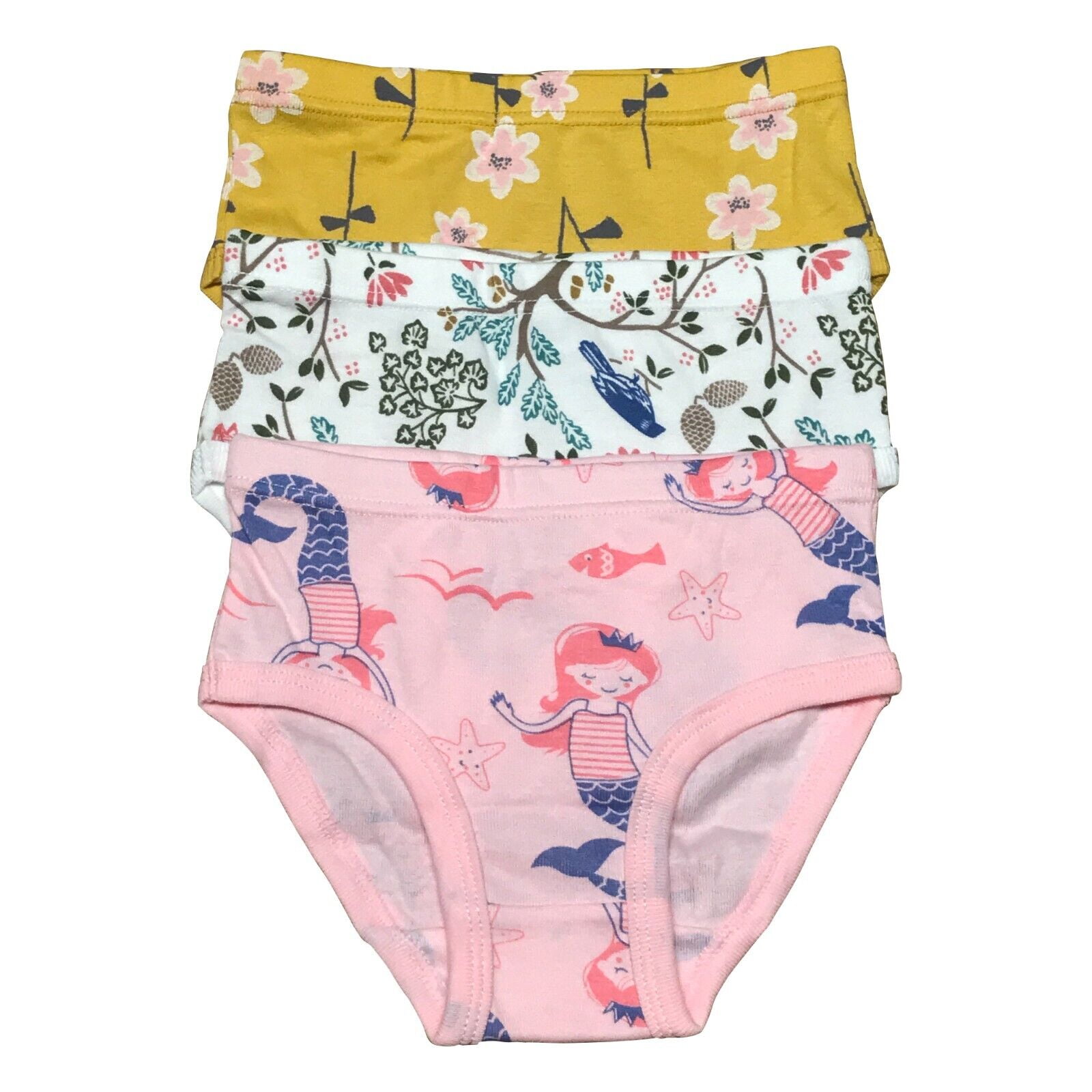3 Pack Toddler Little Girls Kids Cotton Briefs Underwear, Hipster ...