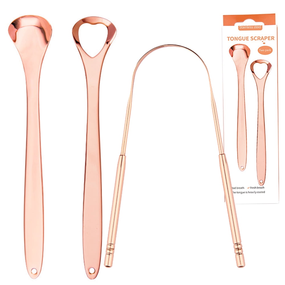3 Pack Tongue Scraper Stainless Steel Tongue Cleaner Metal Tounge ...