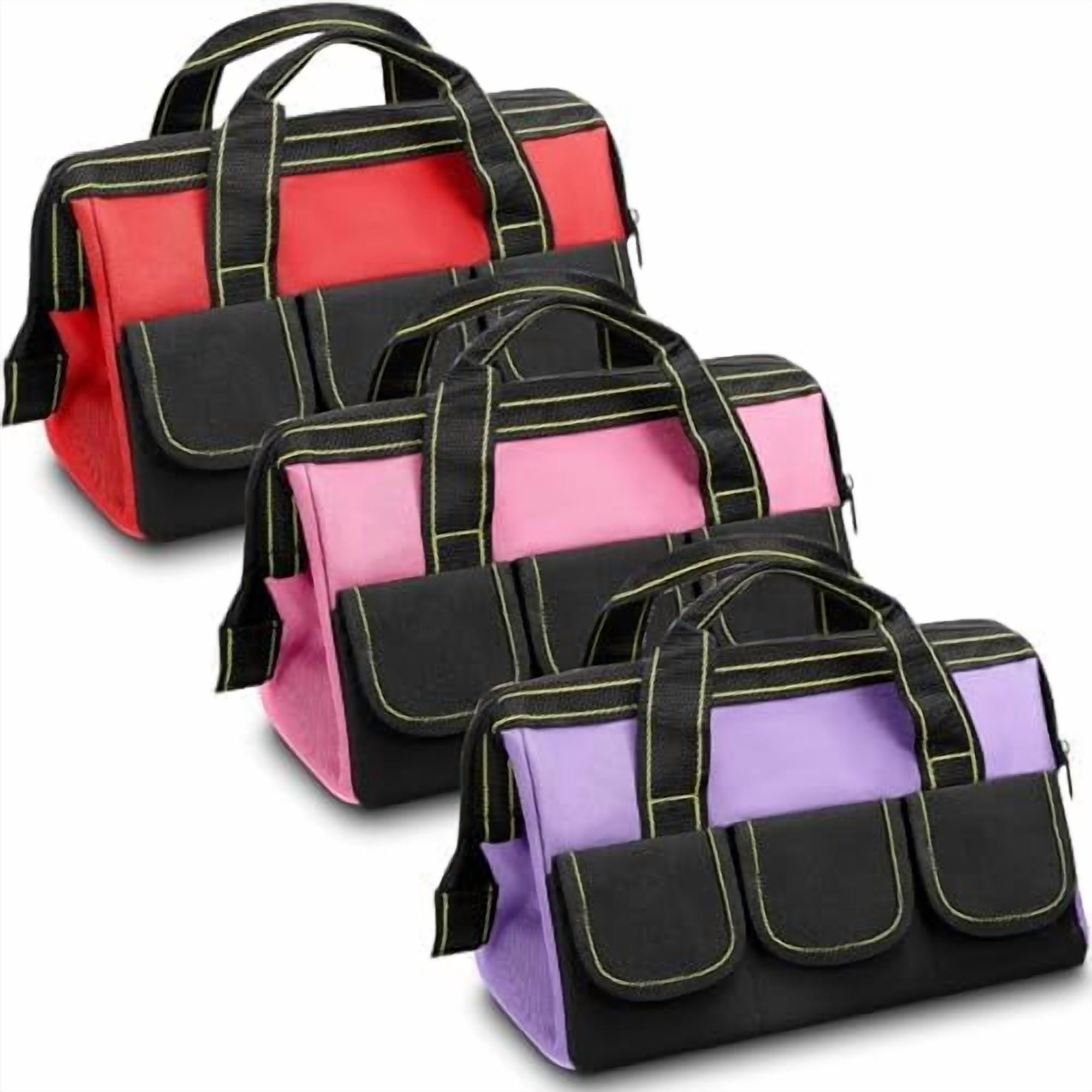 3 Pack Tool Bag for Men with Waterproof Hard Bottom, Heavy Duty Tool ...