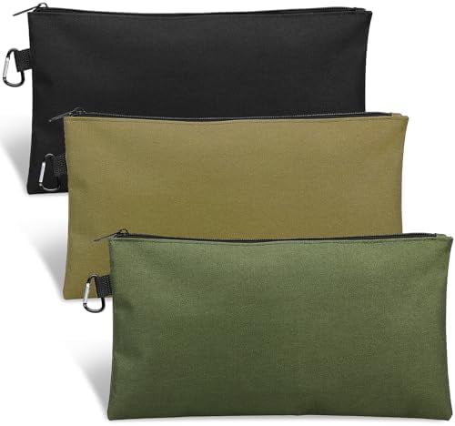 3 Pack Tool Bag Zipper Pouch, Premium Tool Pouch, Utility Multipurpose ...