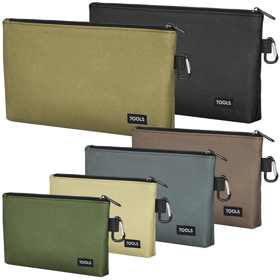 3 Pack Tool Bag Zipper Pouch, Premium Tool Pouch, Utility Multipurpose ...