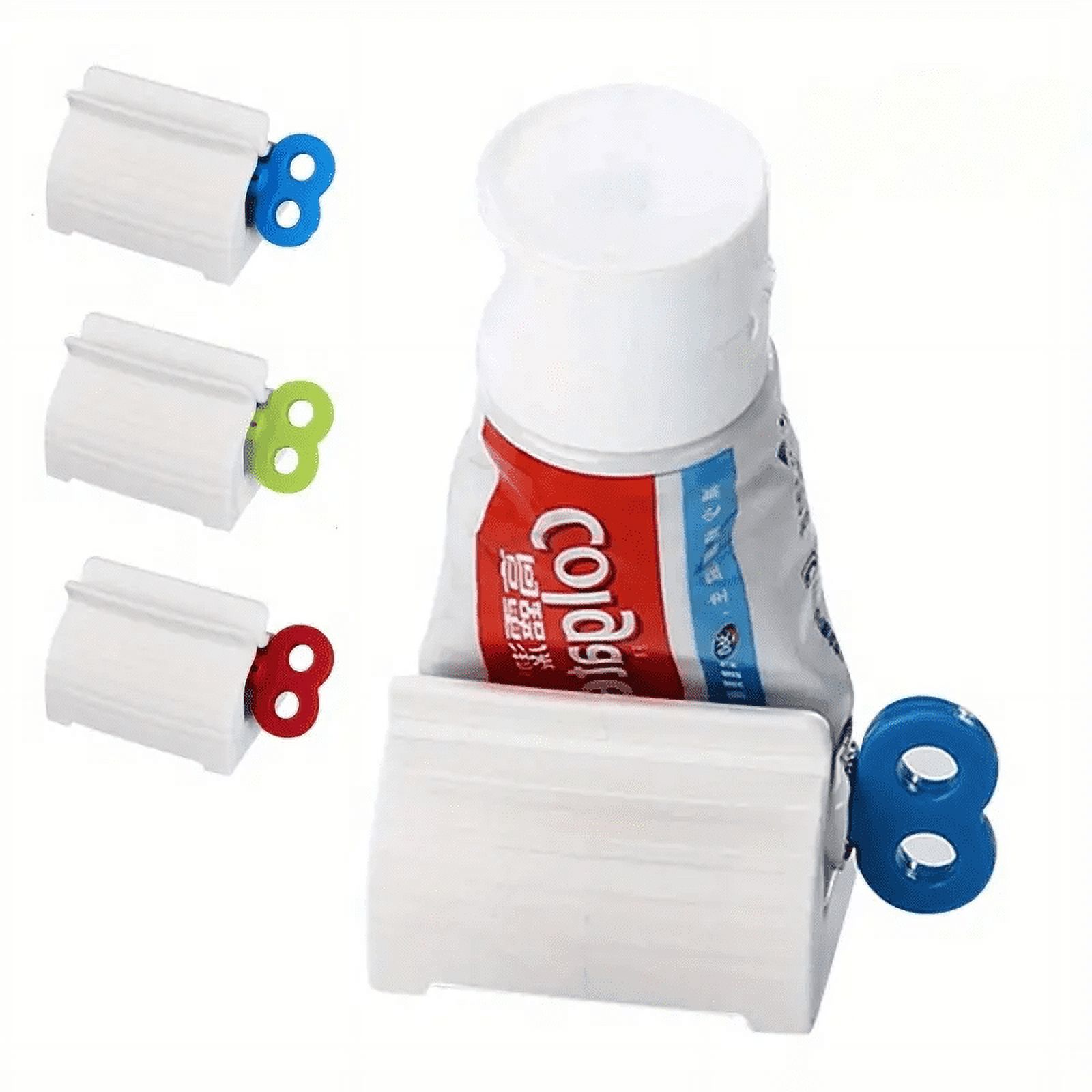 Set of 4 EZ Plastic Tube Squeezers, Toothpaste Dispenser, Bathroom ...