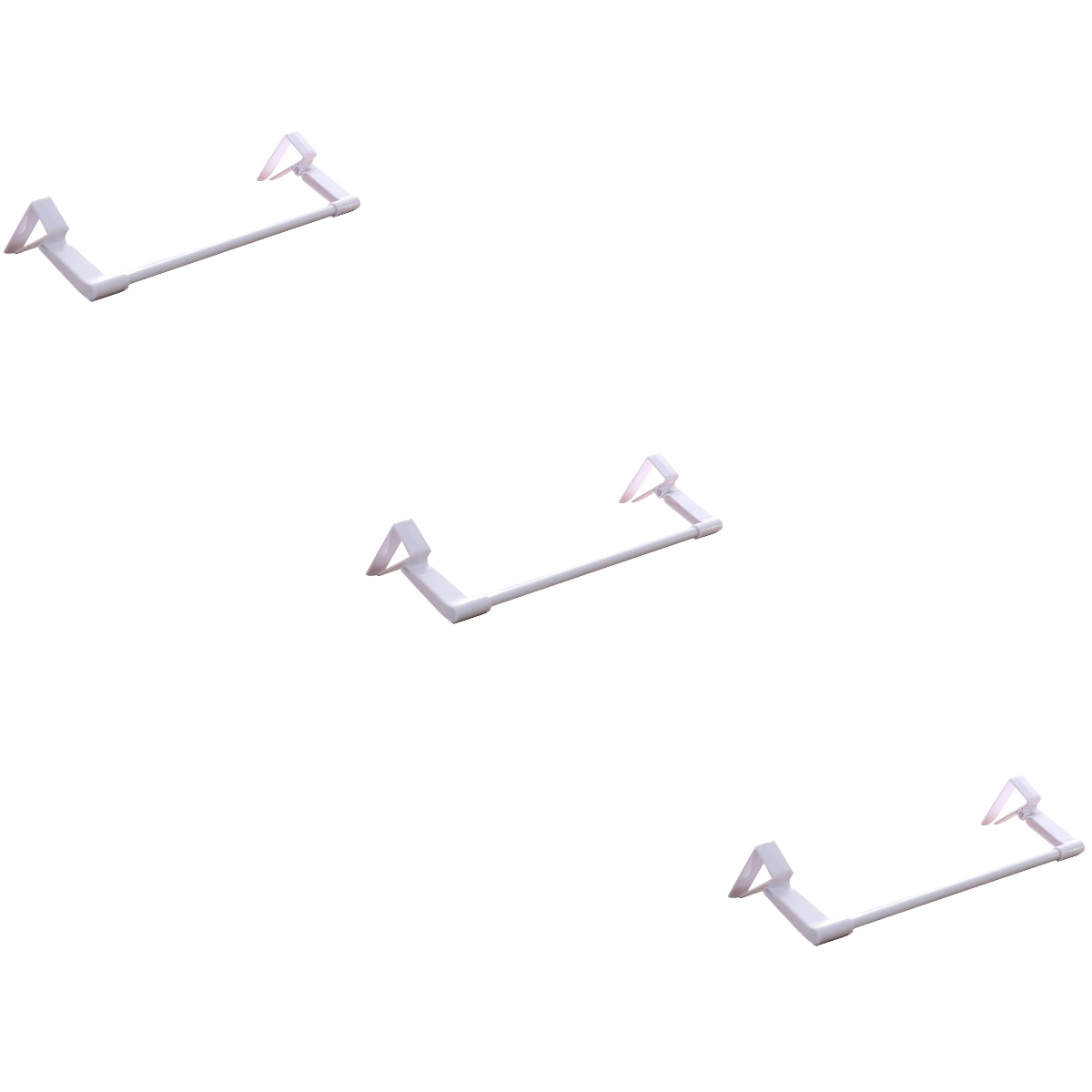 3 Pack Towel Rack Single Rag Organizer Shot Nail Free Kitchen ...