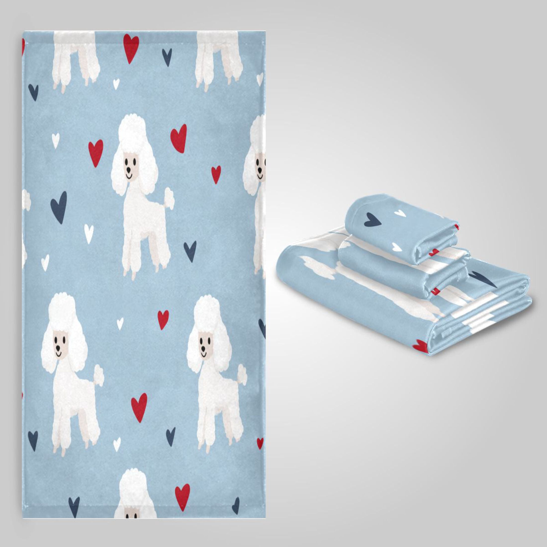 3 Pack Towel Set - Bath Towel, Hand Towel & Washcloth for Daily ...