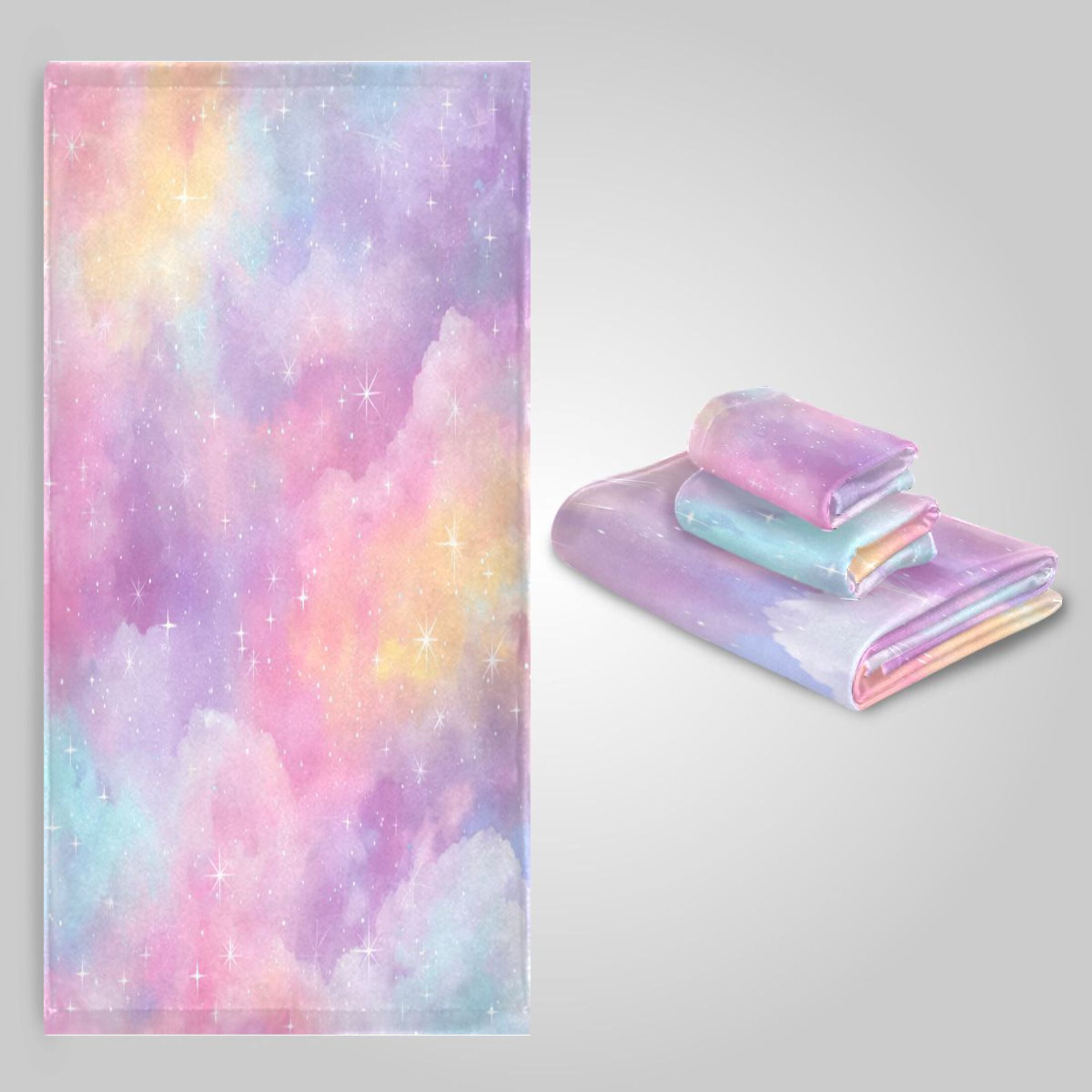 3 Pack Towel Set - Bath Towel, Hand Towel & Washcloth for Daily ...