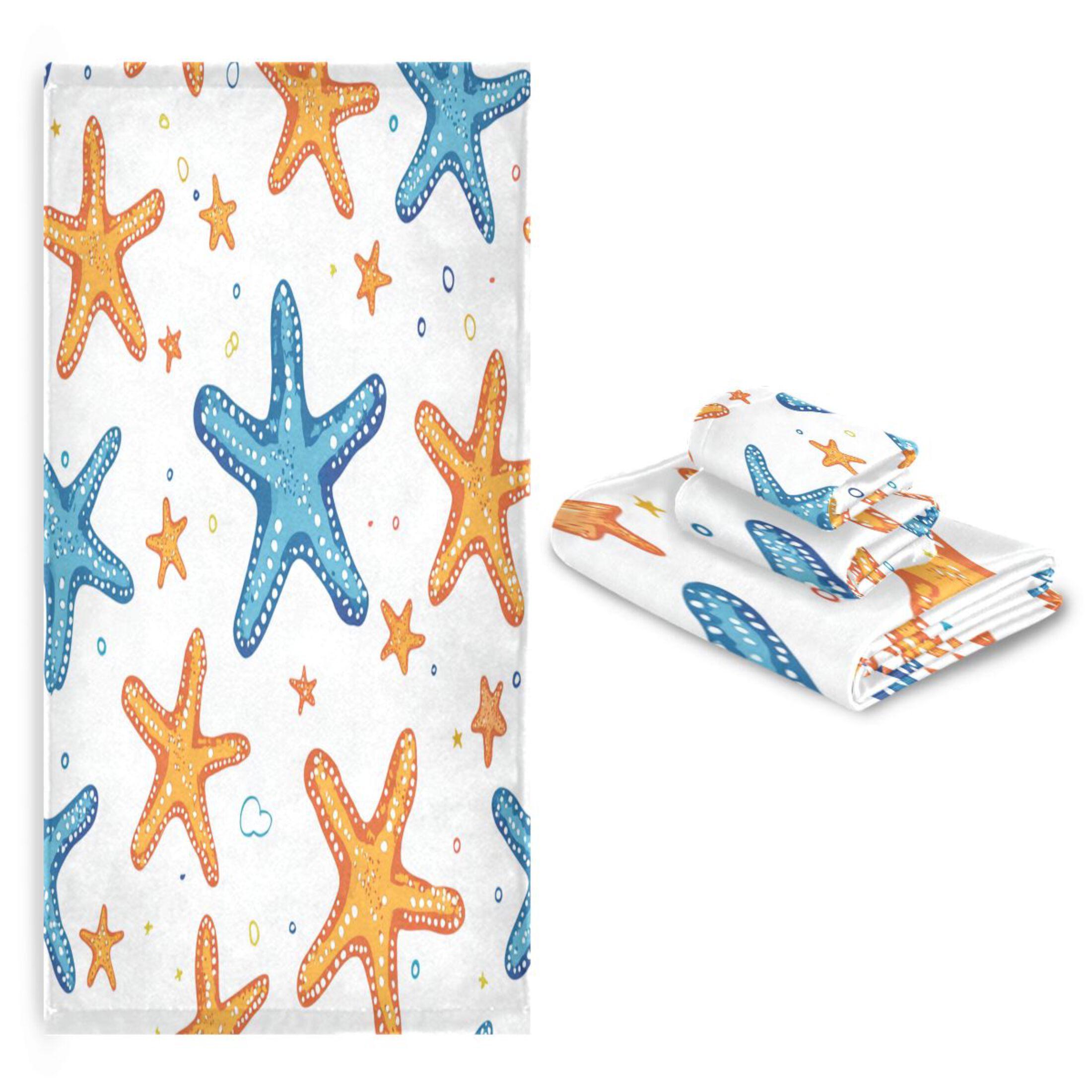 3 Pack Towel Set with Bath Towels, Hand Towels & Washcloths for ...