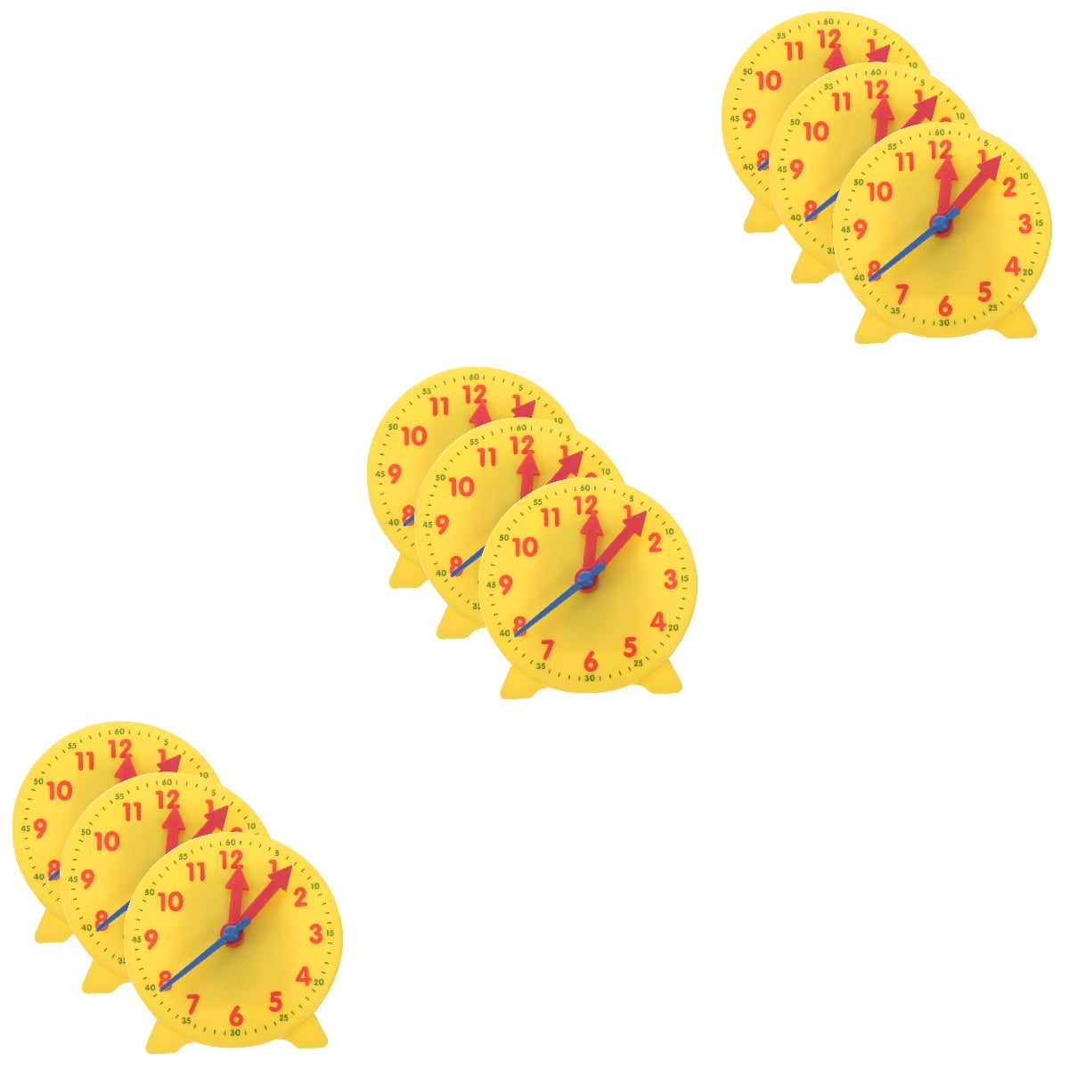 3 Pack Toy Clocks for Kids Learning Tell Time Model Teaching Aids ...