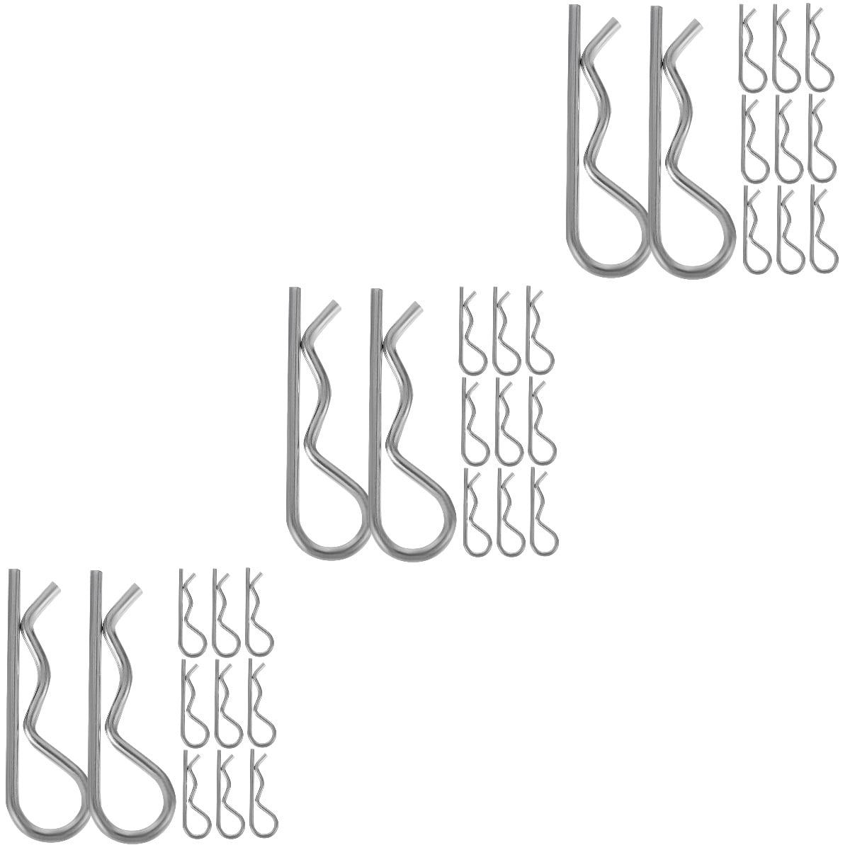 3 Pack Trailer Pin Clip Heavy Duty Hitch Pins Tacks Reusable Cotter ...