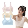 3 Pack Training Bras for Girls Flex Fit Seamless Cami Bralettes Girl ...