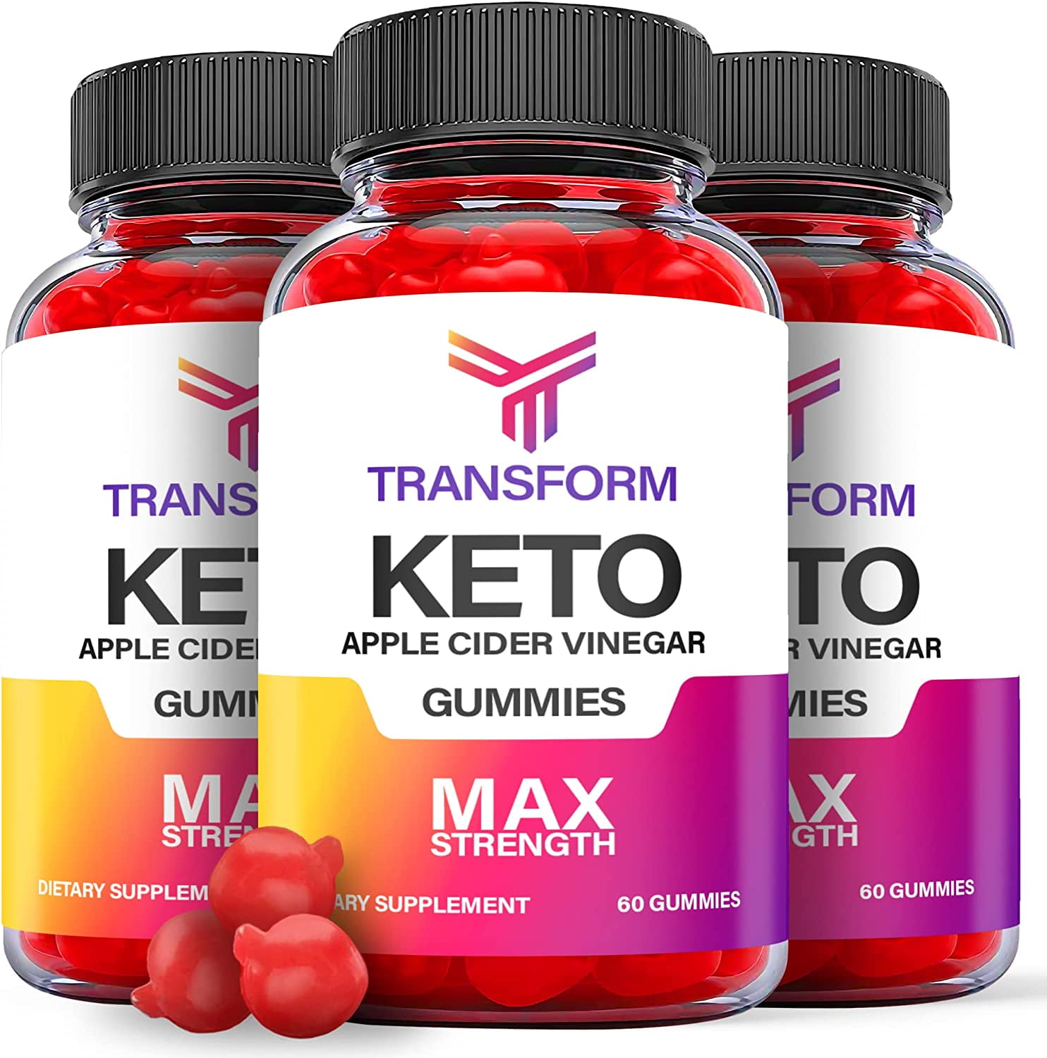 (3 Pack) Transform Keto ACV Gummies - Supplement for Weight Loss ...
