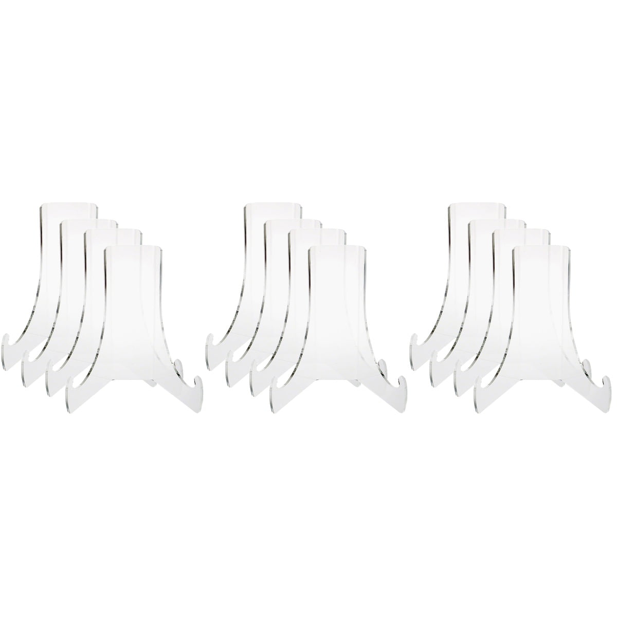 3 Pack Transparent Display Stand Decorative Plate Stands Holder ...