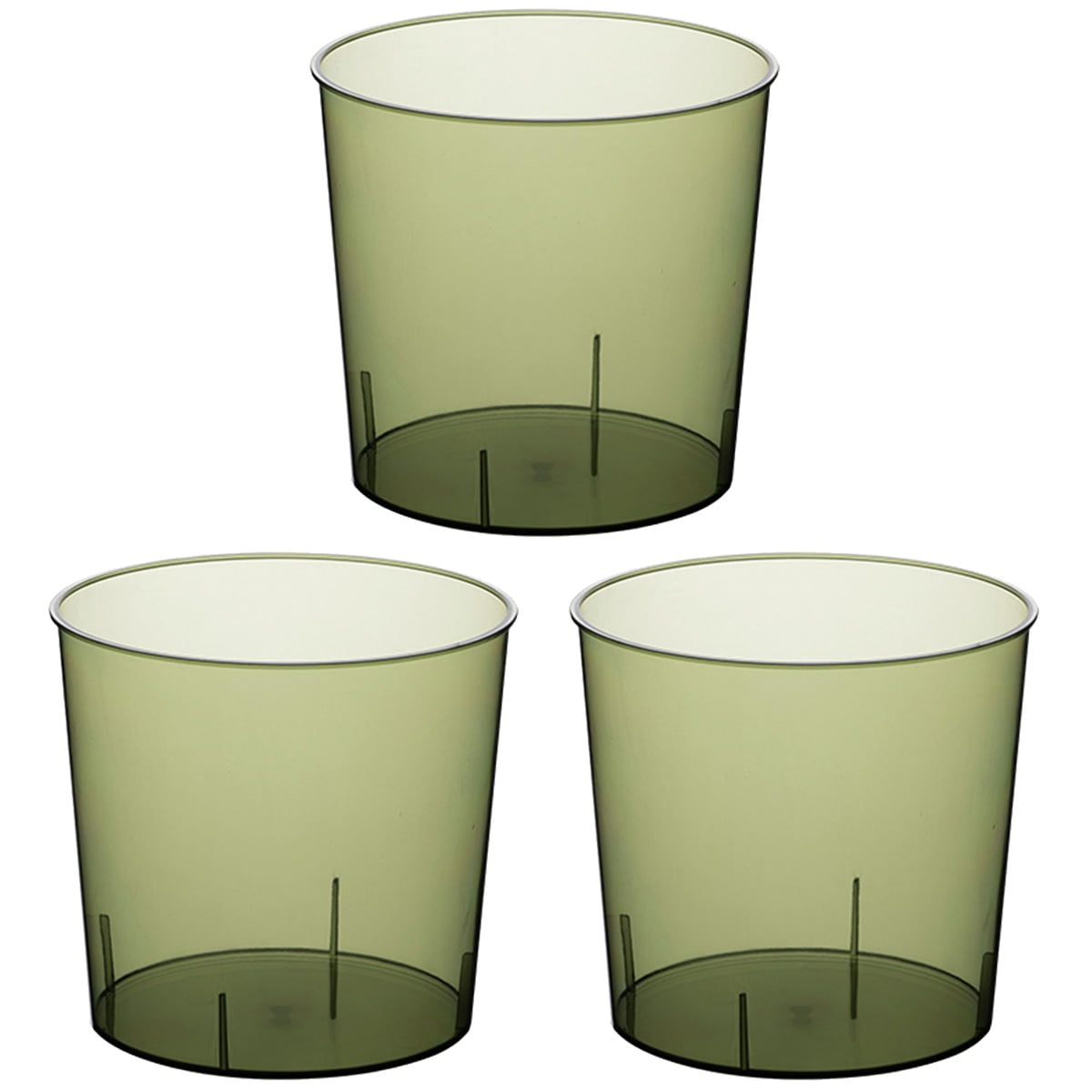 3 Pack Trash Can with Lid Cute Cans for Bedrooms Garbage Transparent ...