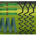 3-Pack Tree Stake Kit, Heavy Duty Spiral Metal Stakes with Nylon Straps ...