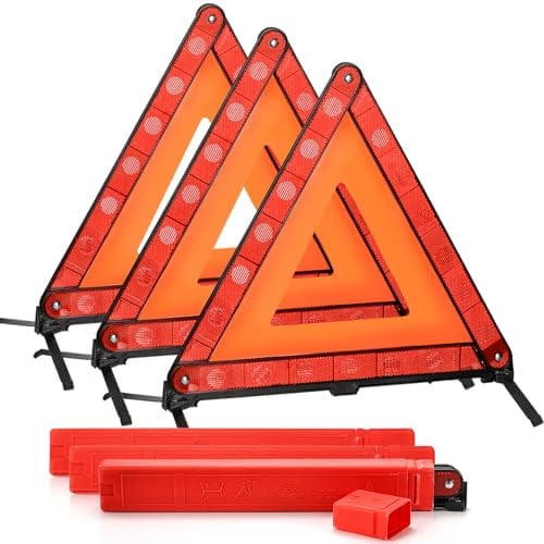 3 Pack Triangle Warning Frame Triangle Emergency Warning Triangle ...